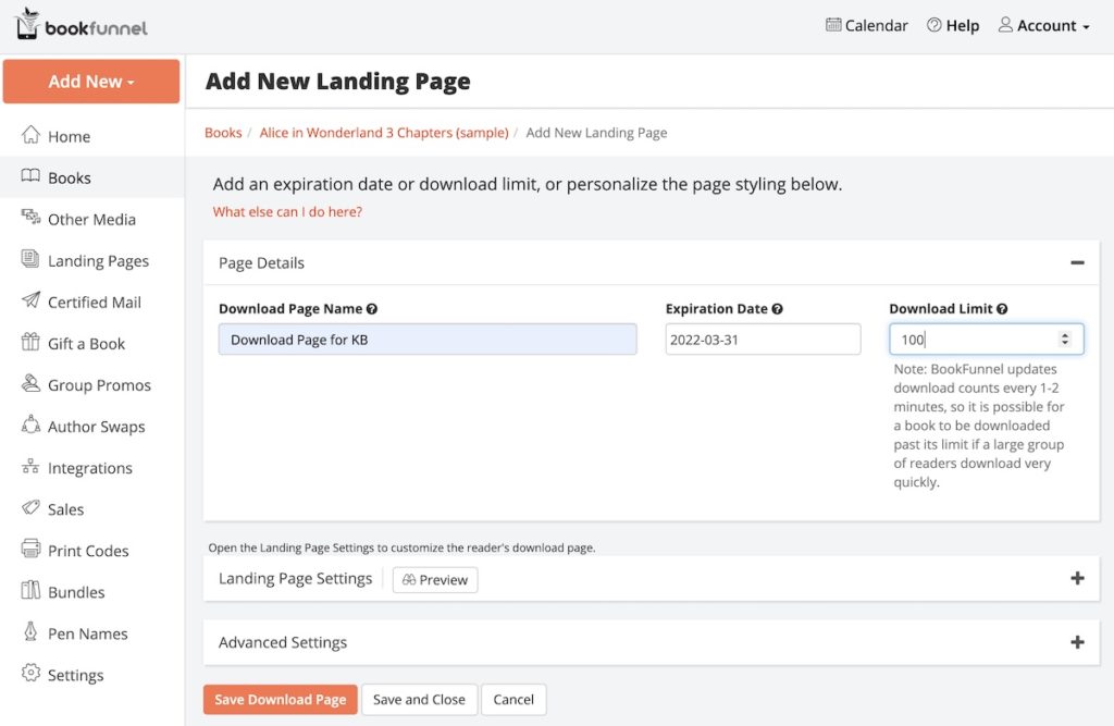 Create a Simple Download Page That Does Not Collect Emails | BookFunnel ...