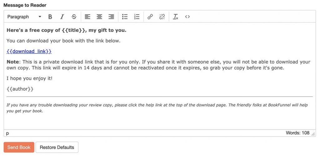 Gift A Book: Send One Book to One Reader | BookFunnel Author Knowledge Base
