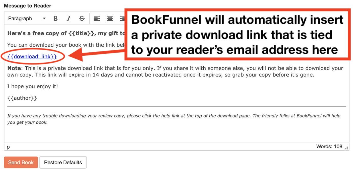 Gift A Book: Send One Book to One Reader | BookFunnel Author Knowledge Base
