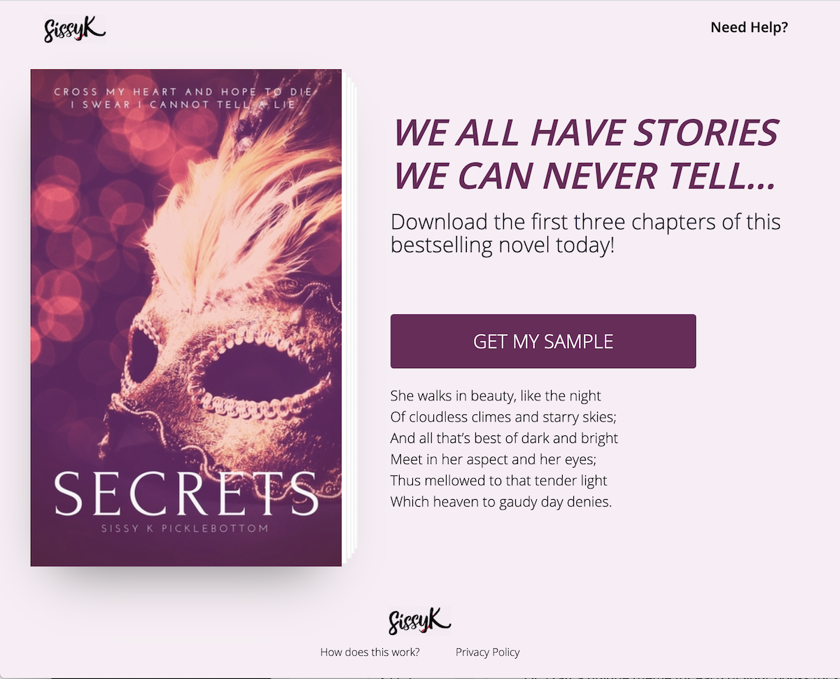 Author Branding: Custom Landing Page Themes | BookFunnel Author ...