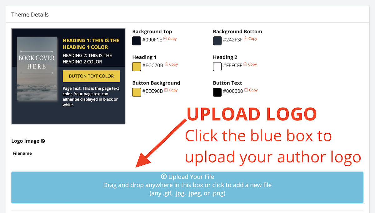 Author Branding: Custom Landing Page Themes | BookFunnel Author ...