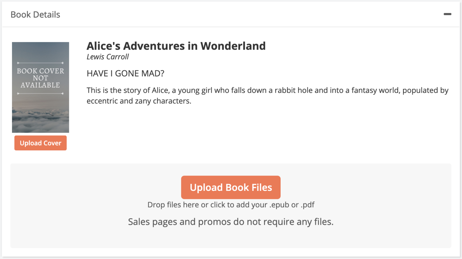 Upload and Edit Your Ebooks (EPUB and PDF) | BookFunnel Author ...