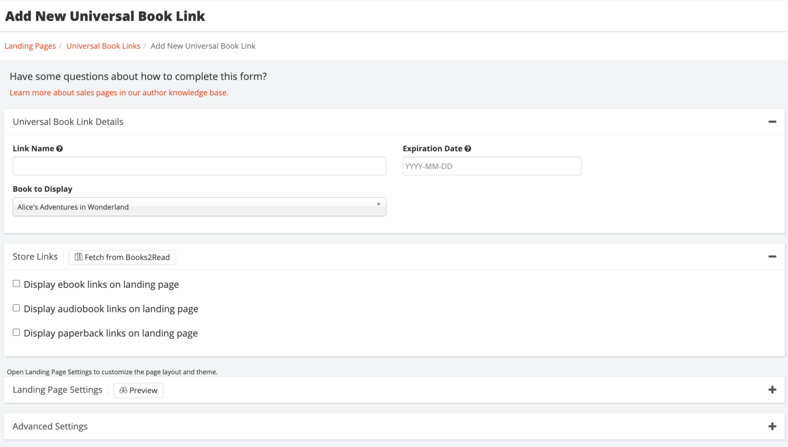 How To Create a Universal Book Link | BookFunnel Author Knowledge Base