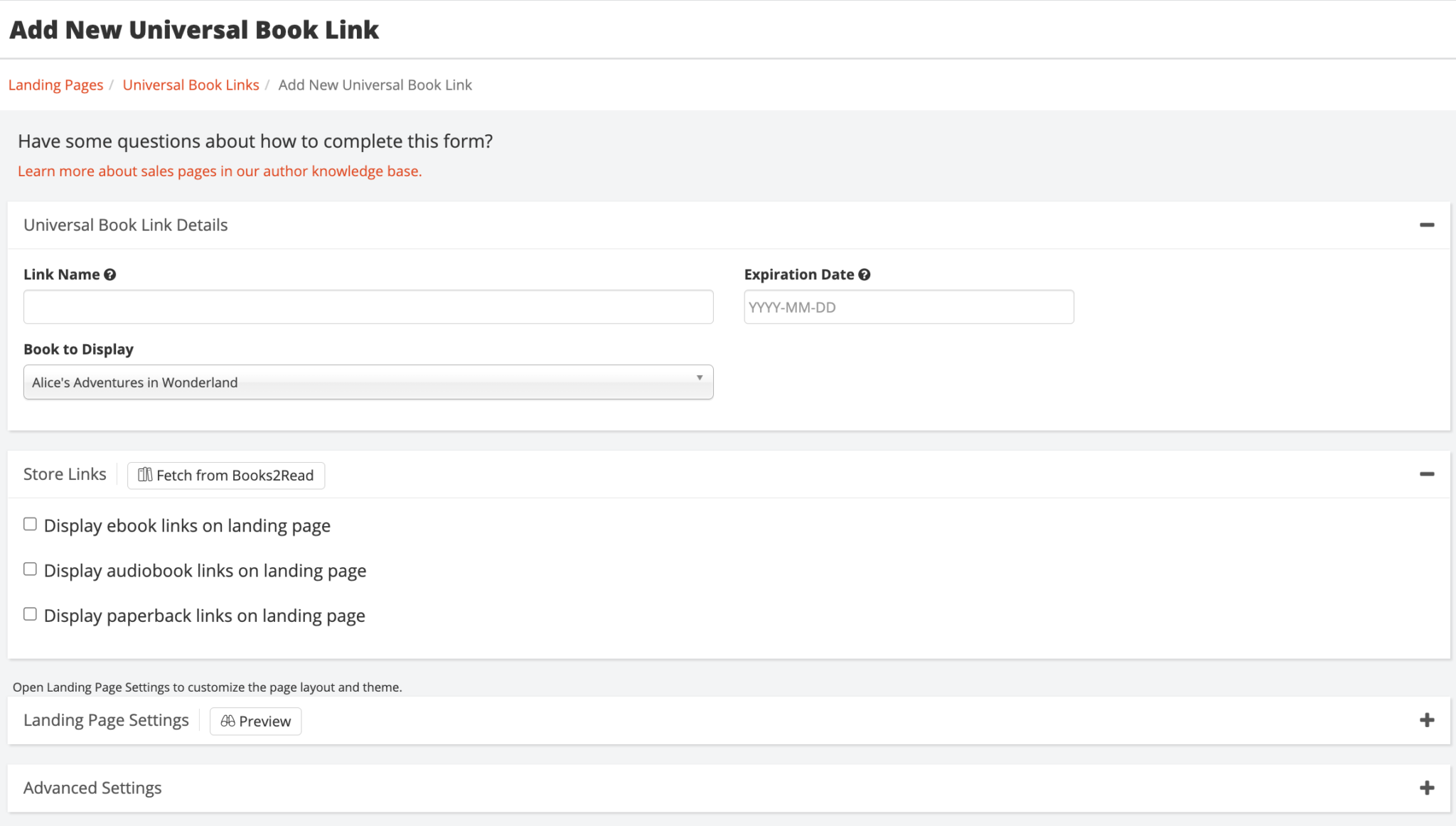 How To Create a Universal Book Link | BookFunnel Author Knowledge Base